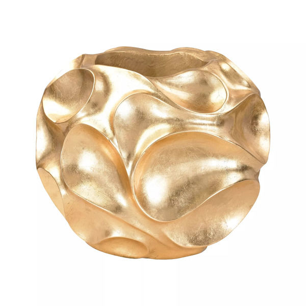 Wave Texture Vessel In Gold | Scout & Nimble