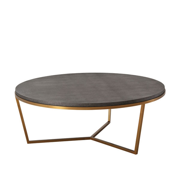 Fisher Round Shagreen Cocktail Table | Scout & Nimble