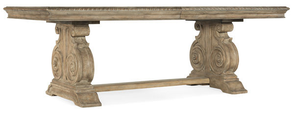 Castella Oak & Fabric Rectangle Dining Table - Scout & Nimble