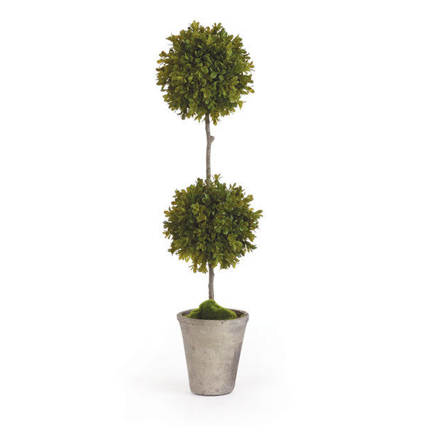 Barclay Butera Faux 25" Boxwood Potted Topiary | Scout & Nimble