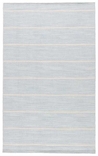 Cape Cod Handmade Stripe Blue/ White Area Rug (8'10"X11'9")