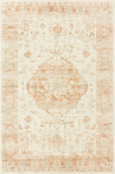 Rosette Ivory / Terracotta Rug | Scout & Nimble