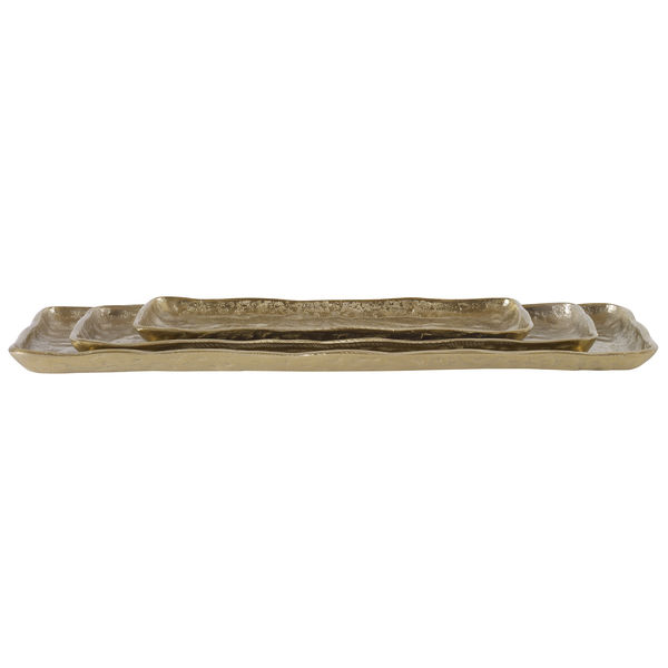Artisan Antique Gold Trays, Set Of 3 | Scout & Nimble