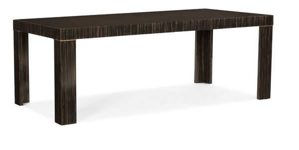 Brown Wood Modern Rectangular Edge Dining Table | Scout & Nimble