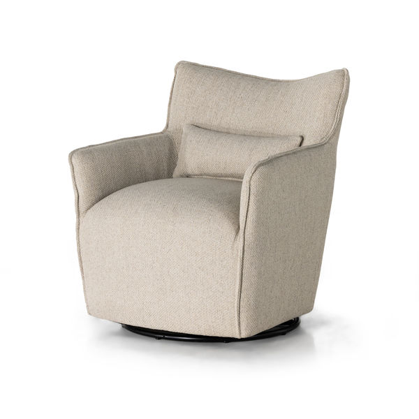 Kimble Fallon Linen Swivel Chair | Scout & Nimble