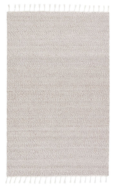 Adria Indoor/ Outdoor Solid Cream/ Gray Rug | Scout & Nimble