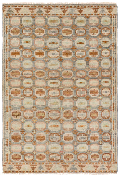 Titale Handknotted Medallion Orange / Slate Rug | Scout & Nimble