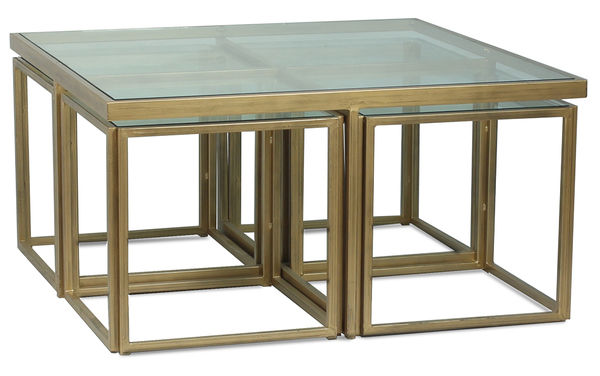 Brass Coffee Table Squared | Scout & Nimble