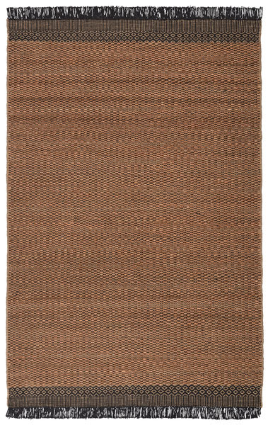 Saanvi Natural Border Tan / Black Area Rug | Scout & Nimble