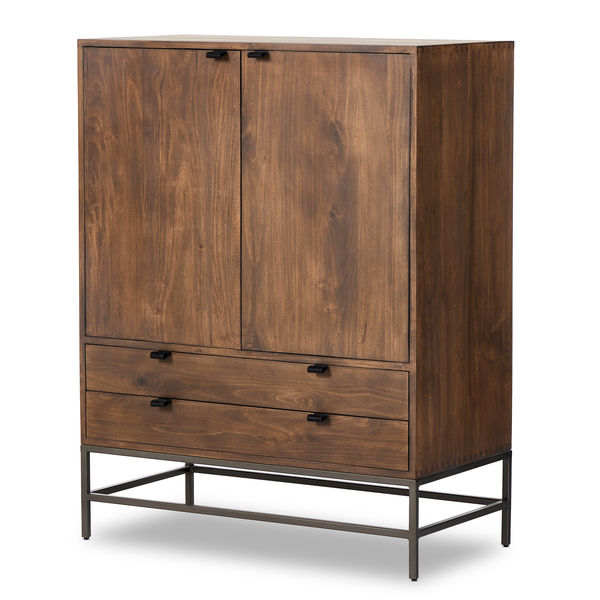 Trey Natural Iron Bar Cabinet | Scout & Nimble