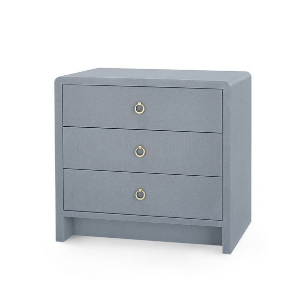 Bryant Linen 3-Drawer Side Table | Scout & Nimble