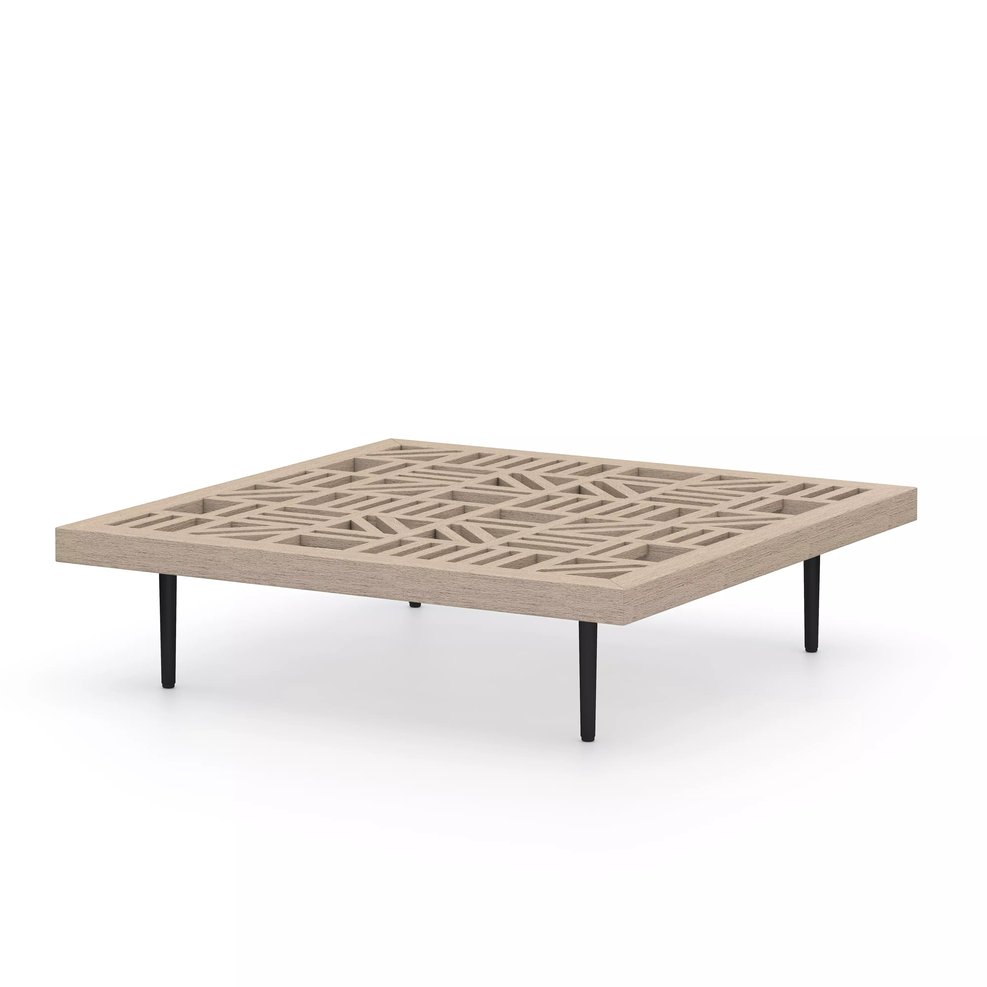 Yves Armless Chair+Ottoman Brown/Sand | Scout & Nimble