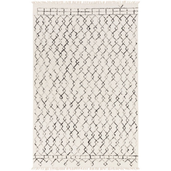 Nettie Cream / Black Lattice Diamond Rug | Scout & Nimble