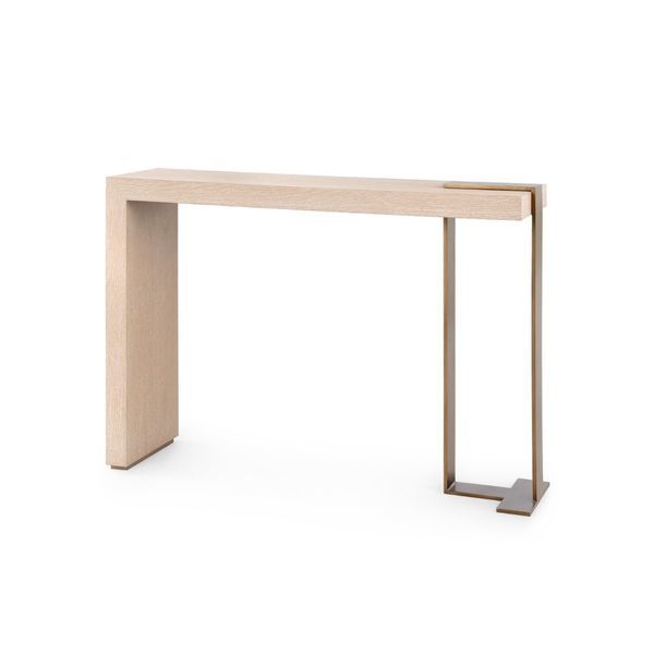 Sutton Bleached Oak Abstract Console | Scout & Nimble