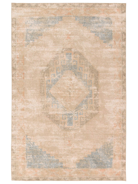 Kayell Medallion Tan / Blue Rug | Scout & Nimble