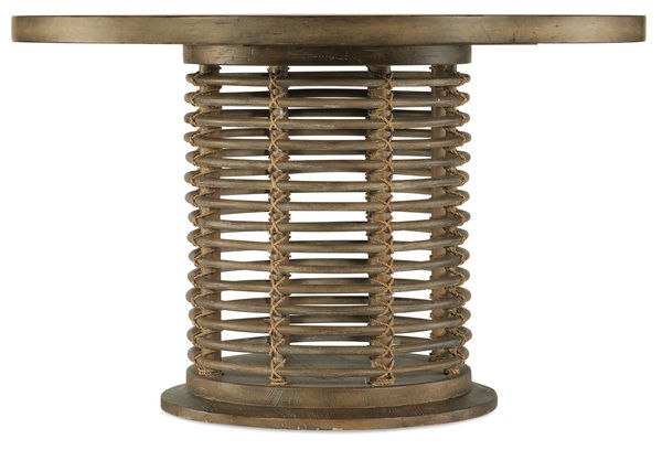 Sundance Cane & Pecan 48" Round Dining Table - Scout & Nimble