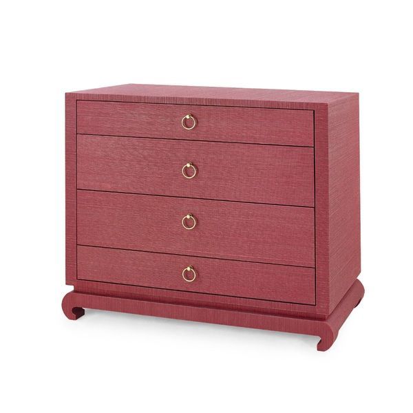 Ming Red Large 4-Drawer Dresser | Scout & Nimble