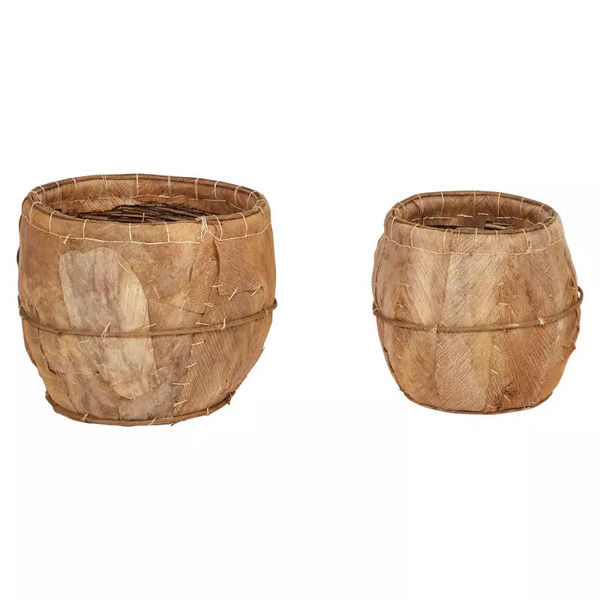 Leo Coca Leaf Planters (Set Of 2 Sizes) | Scout & Nimble