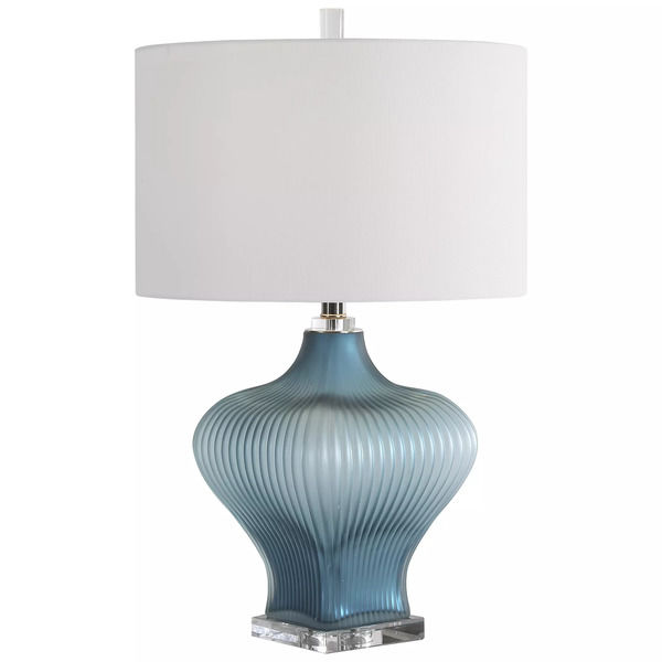 Marjorie Frosted Turquoise Table Lamp | Scout & Nimble