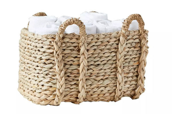 Rush Rectangle Basket, Large, 4 Handles | Scout & Nimble