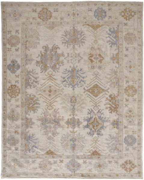 Wendover Vintage Style Beige / Gray Eco-Friendly Rug - 2' x 3'