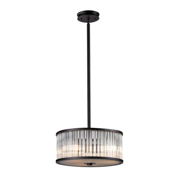 Braxton 3 Light Pendant In Aged Bronze | Scout & Nimble