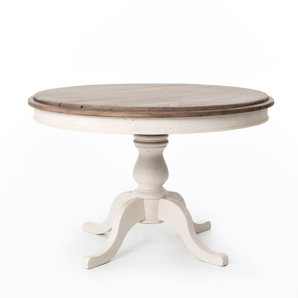 Cornwall Round Dining Table 47'' Suna/Wh | Scout & Nimble