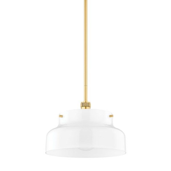 Luella 1-Light Modern Aged Brass Large Bell Pendant | Scout & Nimble