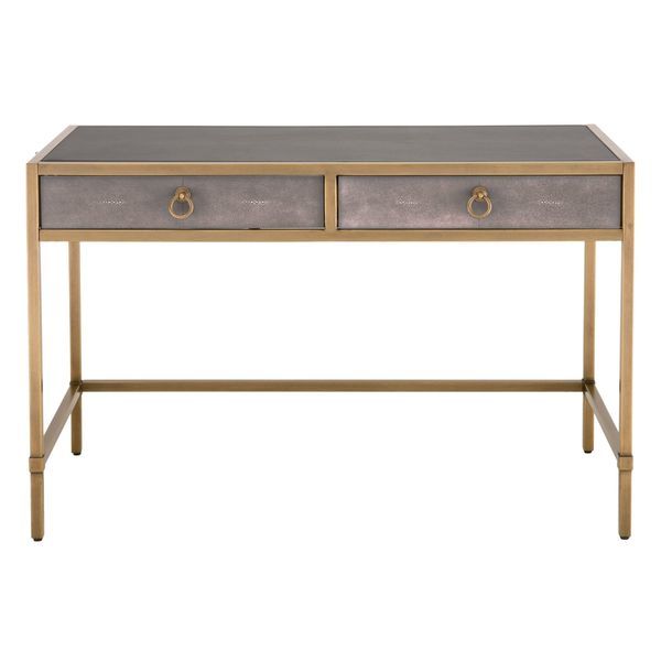Strand Gray Shagreen Desk | Scout & Nimble