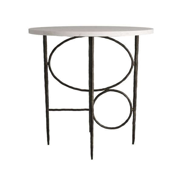 Simeon White Marble End Table | Scout & Nimble