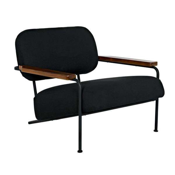 Zeus Black Cotton Chair | Scout & Nimble