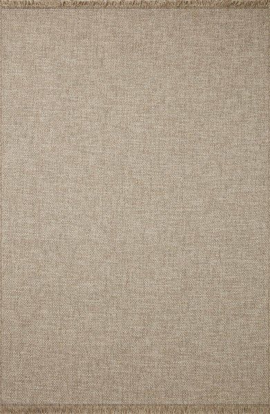 Dawn Organic Modern Natural Solid Basic Fringe 5'1" x 7'7" Rug