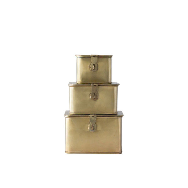 Decorative Metal Boxes (Set Of 3 Sizes) | Scout & Nimble