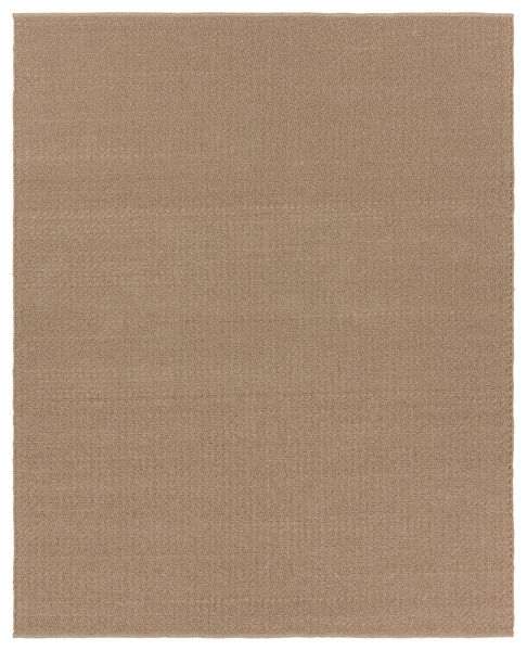 Rayan Handmade Indoor / Outdoor Solid Brown Rug 3' x 8'