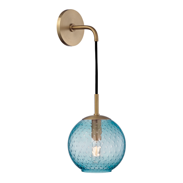 Rousseau 1 Light Wall Sconce Blue Glass | Scout & Nimble