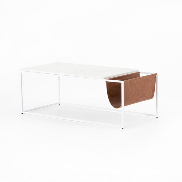 Adele Coffee Table White High Gloss | Scout & Nimble