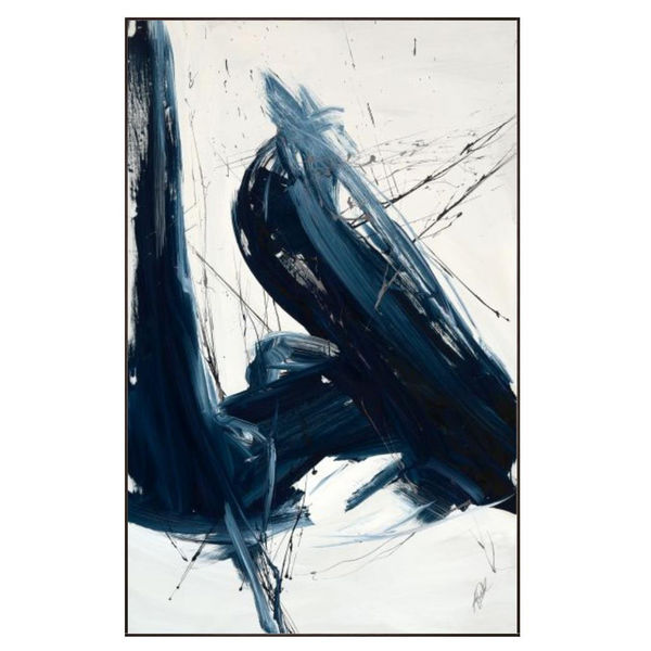 Blue Strokes Abstract | Scout & Nimble