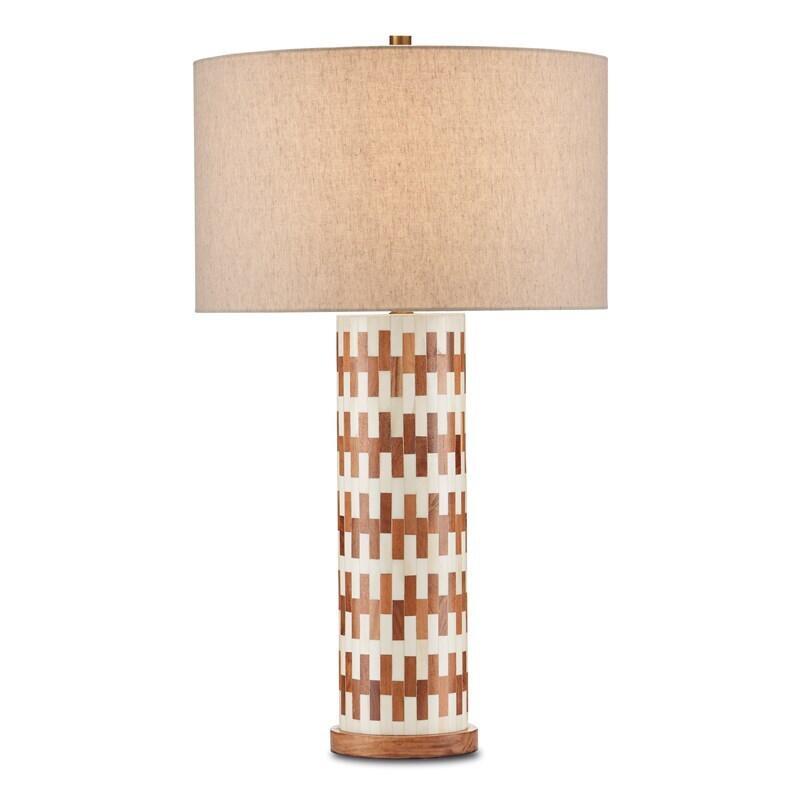 Tia Wood & Bone Table Lamp | Scout & Nimble