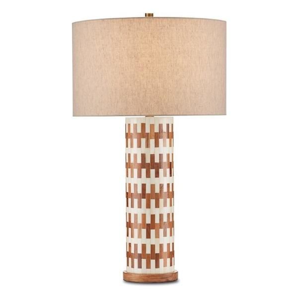 Tia Wood & Bone Table Lamp | Scout & Nimble