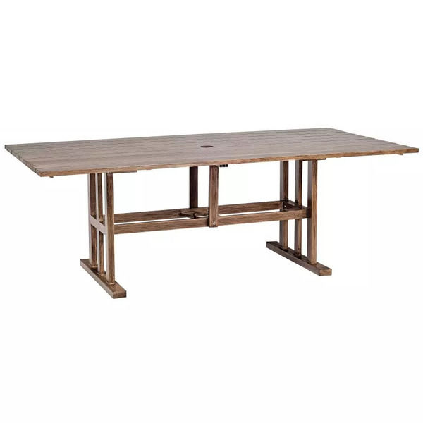 Woodlands Rectangular Dining Table in Aluminum | Scout & Nimble
