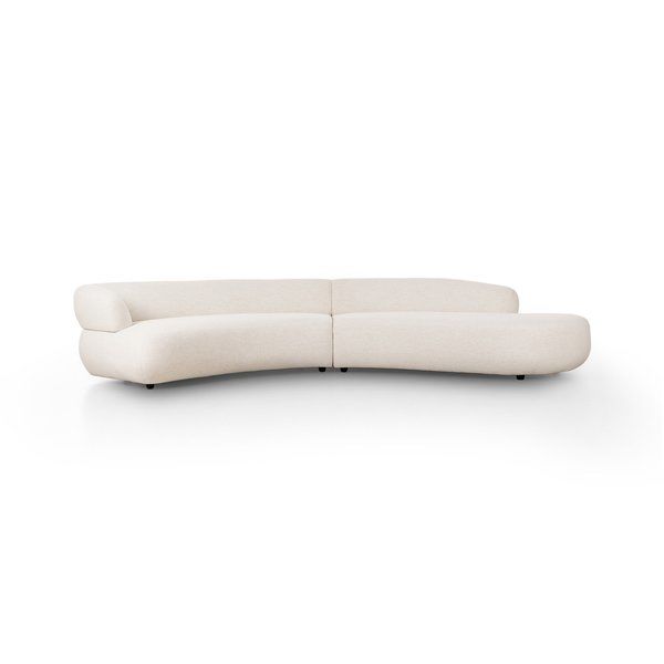 Belen 2-Piece Crypton Nomad Snow Sectional | Scout & Nimble