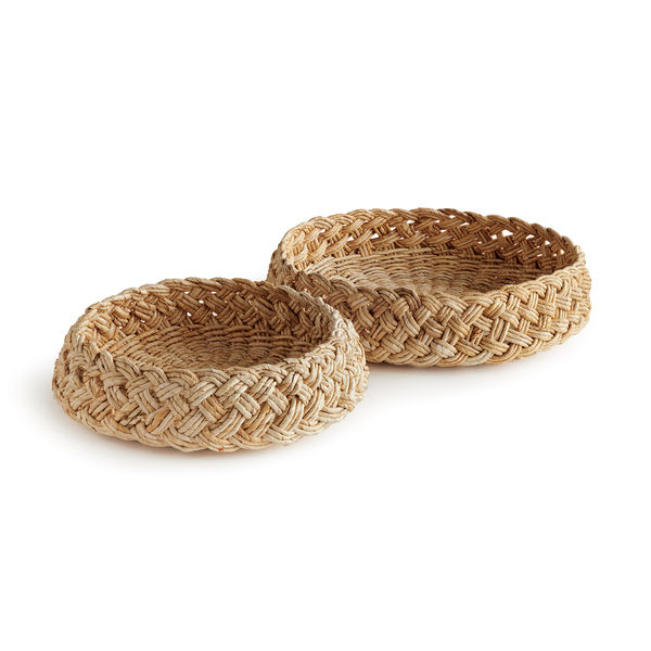 Abaca French Braided Baskets, Set Of 2 | Scout & Nimble