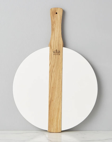 White Round Italian Pizza Board | Scout & Nimble
