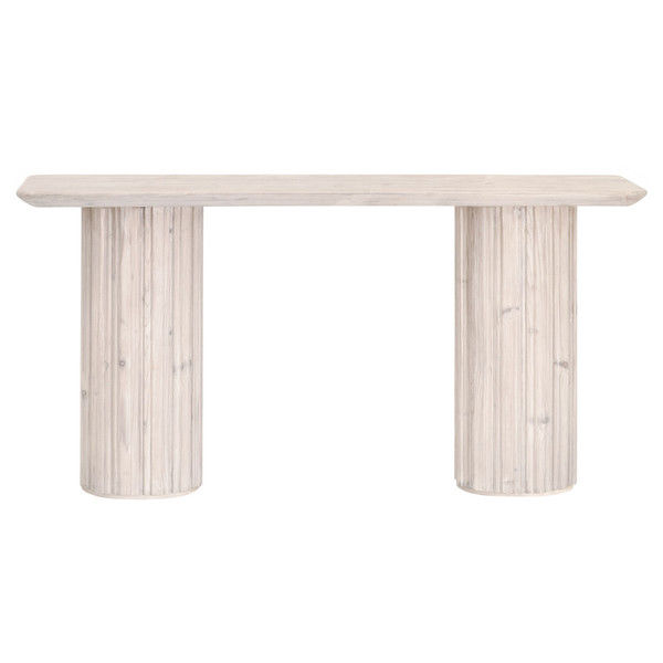 Roma White Wash Reclaimed Pine Console Table