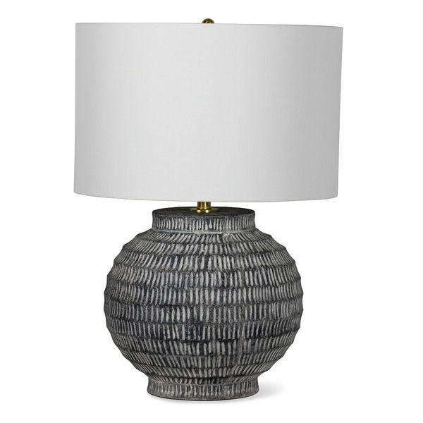Adobe Textured Black Ceramic Table Lamp | Scout & Nimble