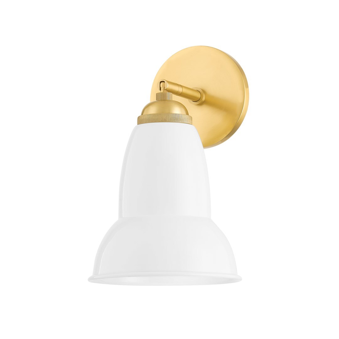 Jamila White Bell Shade Wall Sconce | Scout & Nimble