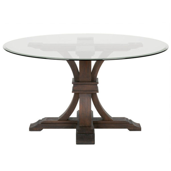 Devon 54" Round Glass Dining Table | Scout & Nimble