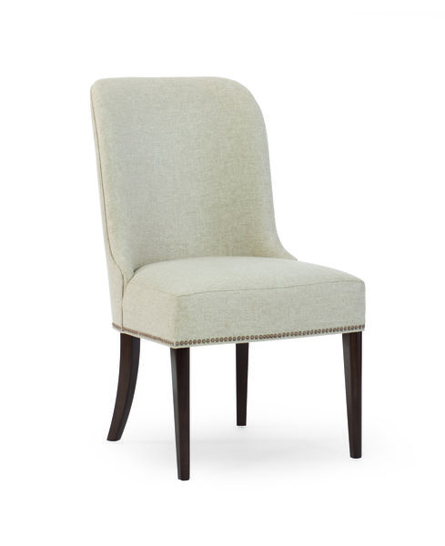 Cream Fabric Modern Streamline Side Chair | Scout & Nimble