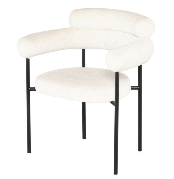 Portia Polyester Black Dining Chair | Scout & Nimble