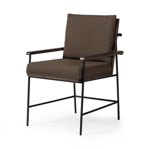 Crete Upholstered Savile Flax Dining Armchair | Scout & Nimble